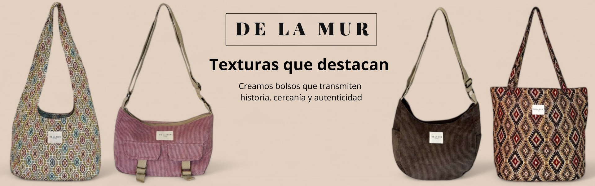 Fabric bags and accessories – De la Mur Line Bolsos y Complementos de Tela